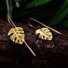STATEMENT MONSTERA LEAF GOLD SET - Dewdrops & Vines
