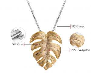 STATEMENT MONSTERA LEAF GOLD SET - Dewdrops & Vines