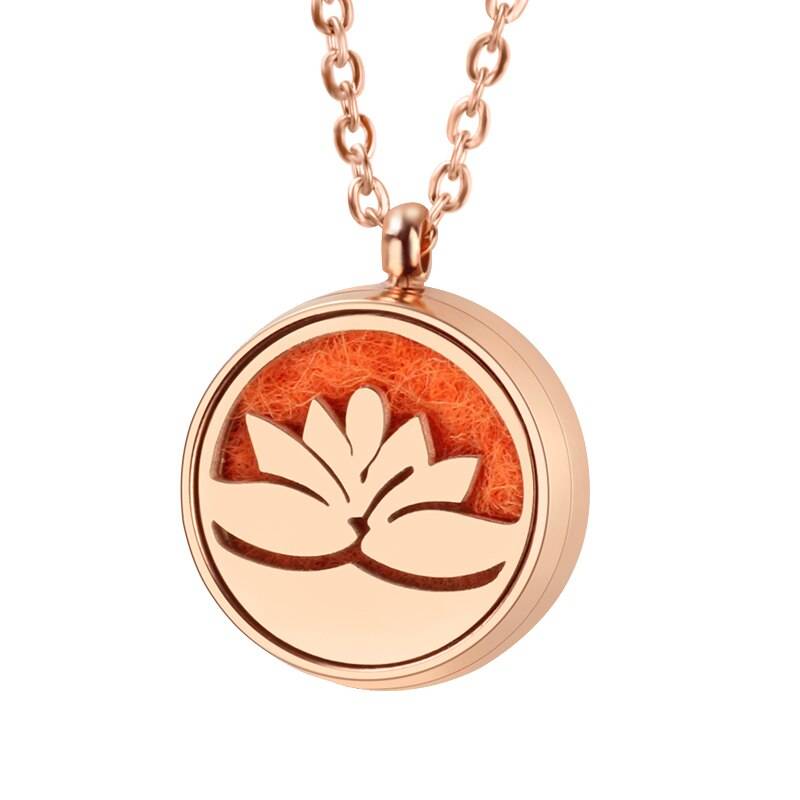 ESSENTIAL OIL DIFFUSER NECKLACE - Dewdrops & Vines