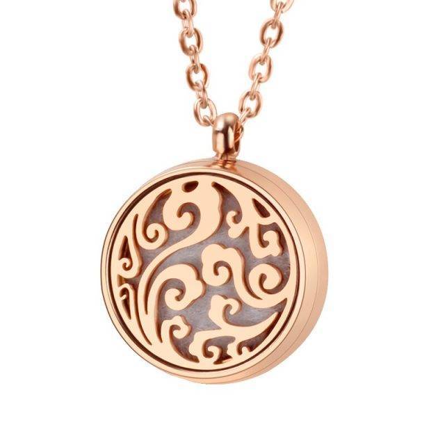 ESSENTIAL OIL DIFFUSER NECKLACE - Dewdrops & Vines