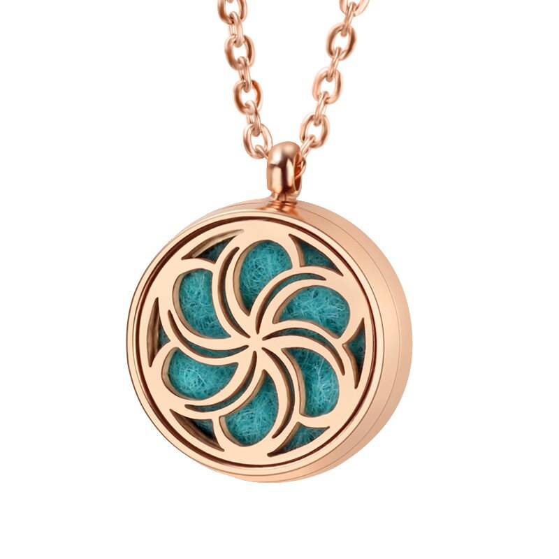 ESSENTIAL OIL DIFFUSER NECKLACE - Dewdrops & Vines